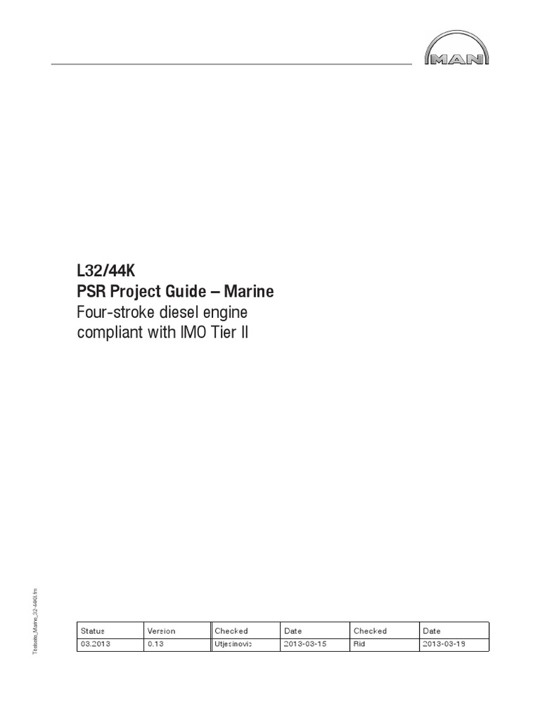 PSR L32-44K IMO Tier II Marine | PDF | Turbocharger | Diesel Engine