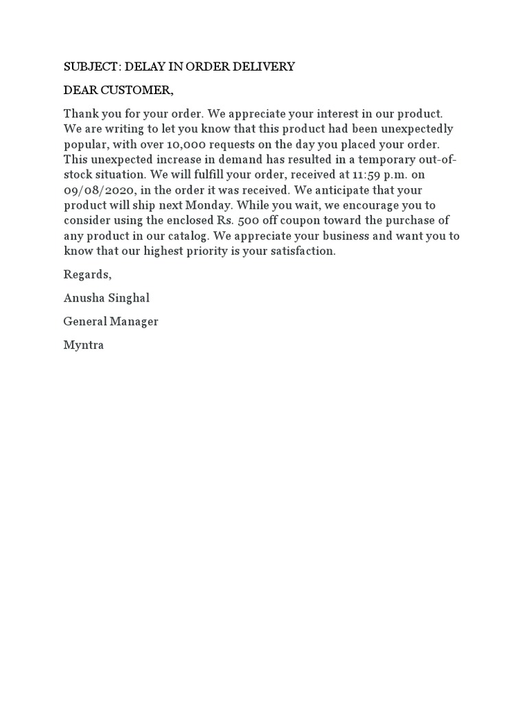 Anusha Singhal - Buffer Statement | PDF | Business | Finance & Money ...