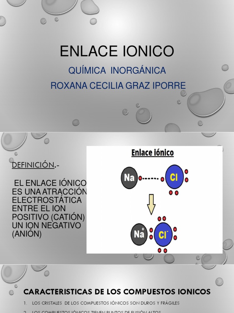 Ionic Bonding: Properties and Characteristics of Ionic Compounds | PDF | Ion | Enlace iónico