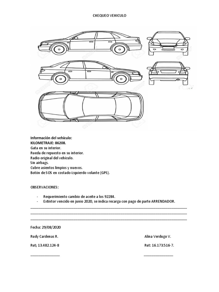 CHECK List Automovil | PDF