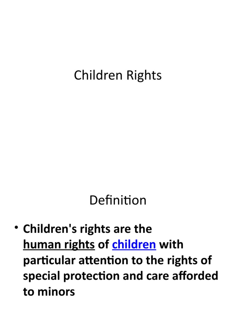 Children Rights | PDF | Children's Rights | Rights