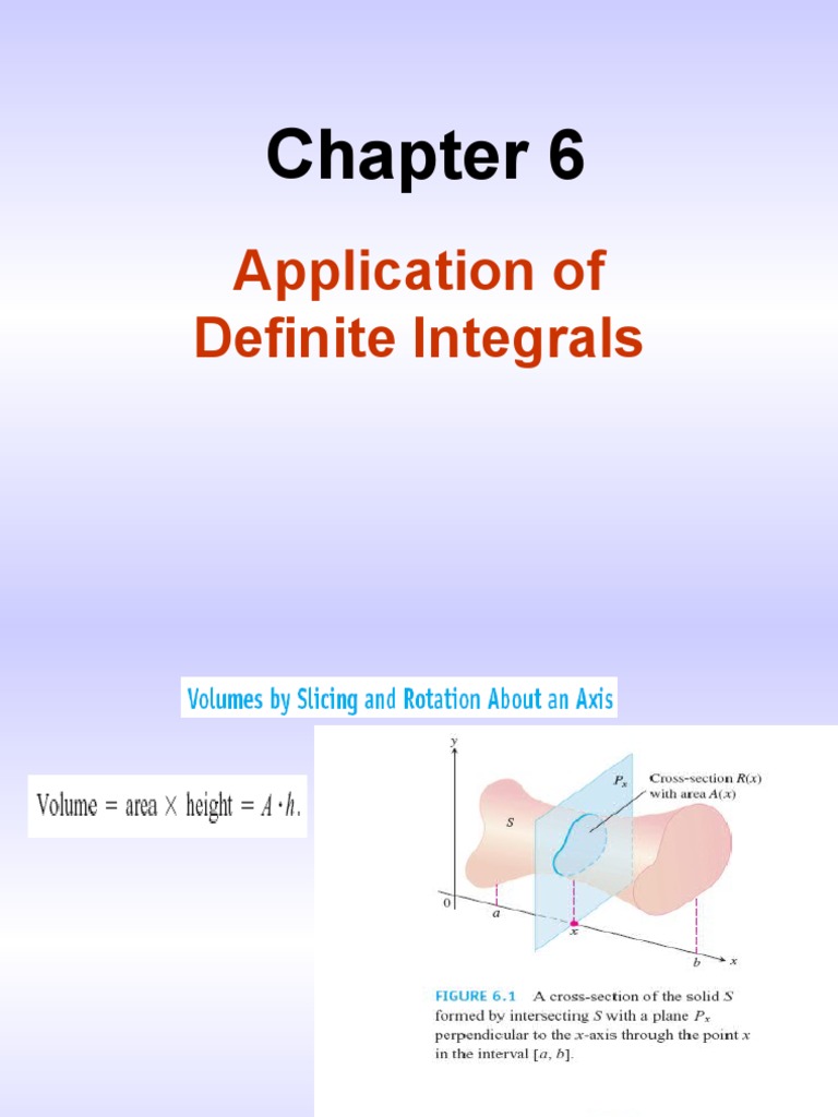 Application of Definite Integrals | PDF