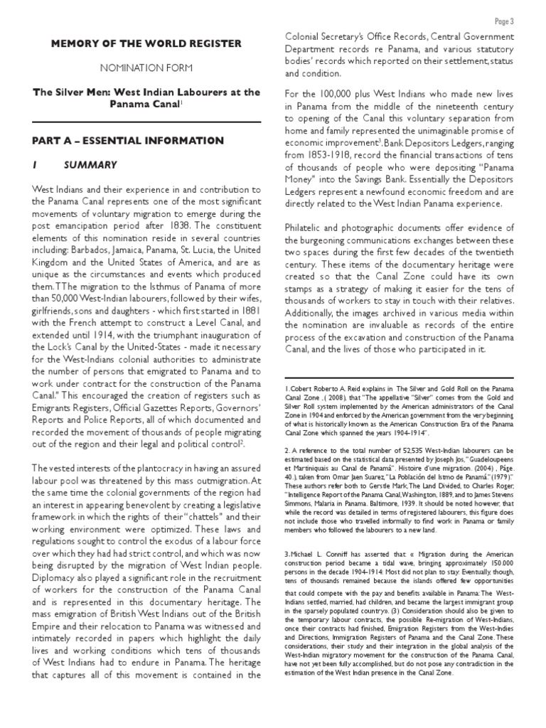 Panama Silvermen | PDF | Panama Canal Zone | Jamaica