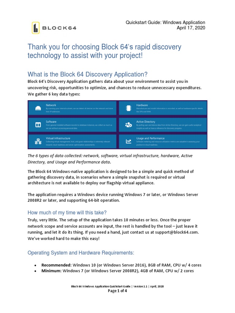 Block 64 Windows App Quickstart Guide | PDF | Port (Computer Networking ...