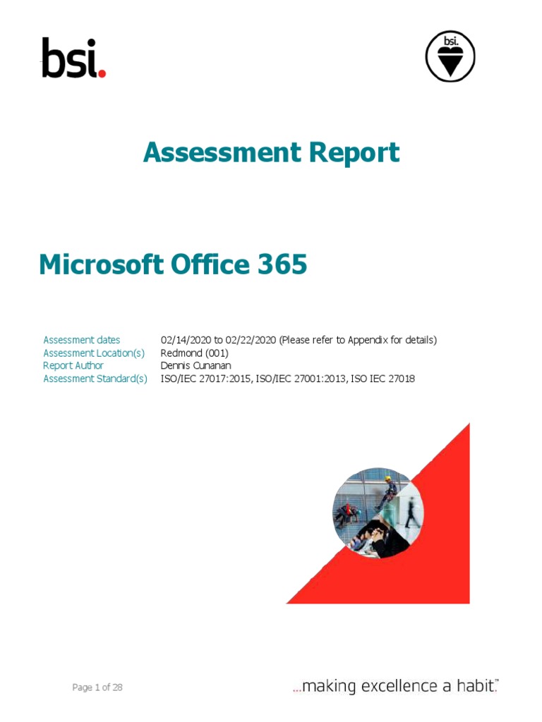 Office 365 ISO 27001 Assessment Report | PDF | Information Security ...