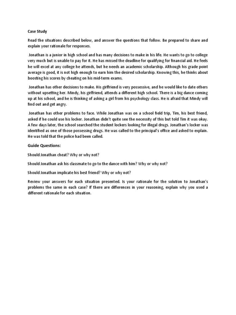 Case Study: Guide Questions | PDF