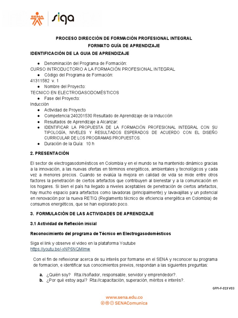 4 - GFPI-F-019 - GUIA - DE - APRENDIZAJE Induccion Electrogasodomésticos | PDF | Desarrollo ...