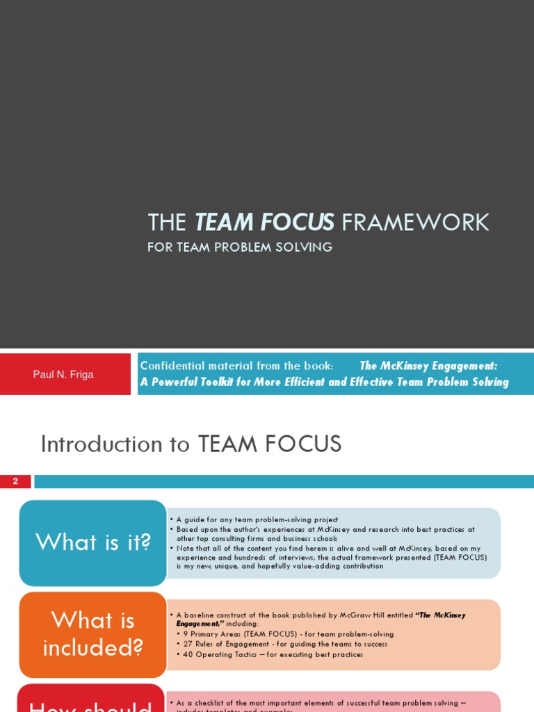 Team Focus | PDF | Hypothesis | Nonverbal Communication