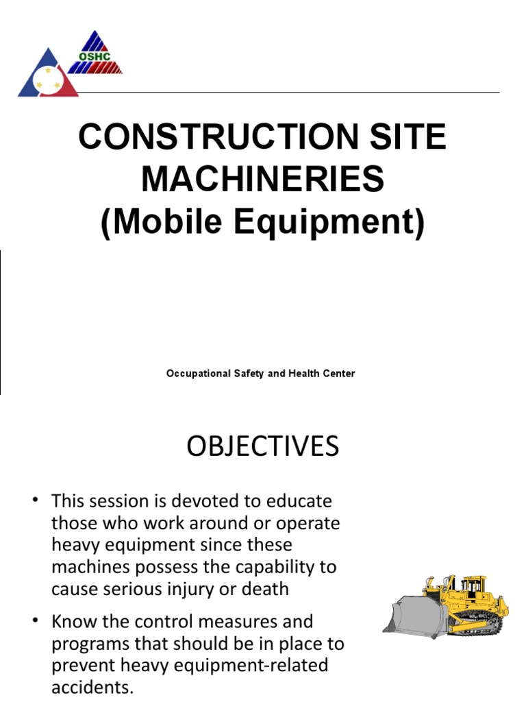 D2.1-Construction Site Machineries (Mobile Quipment) | PDF | Heavy ...
