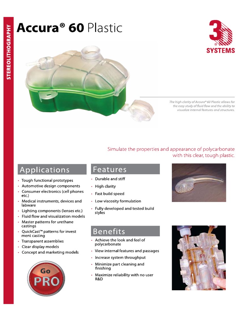 Accura 60 - Watershed | PDF