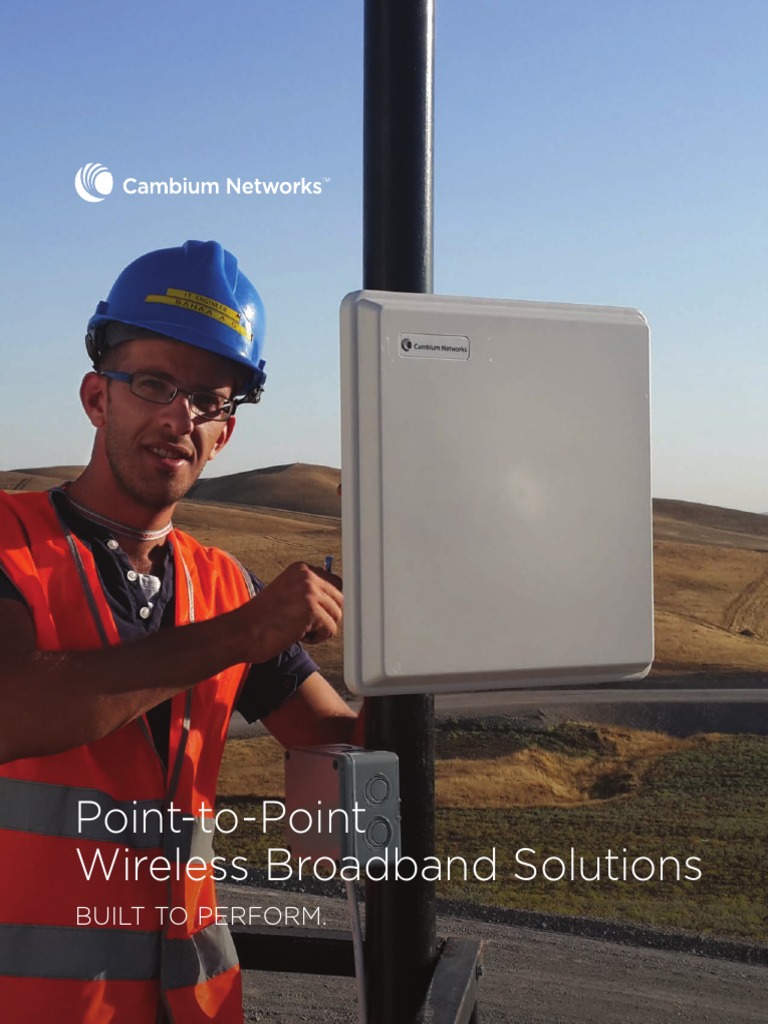 Point-to-Point Wireless Broadband Solutions | PDF | Computer Network ...