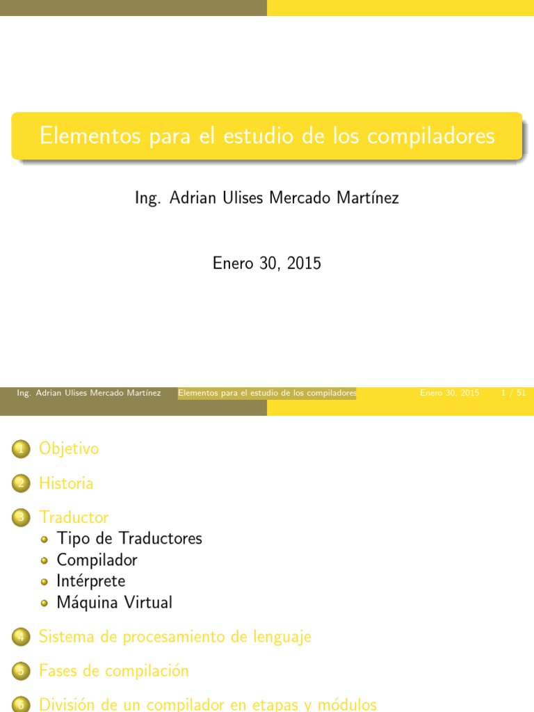 2PresentaciónEPC 3imp | PDF | Compilador | Programa de computadora