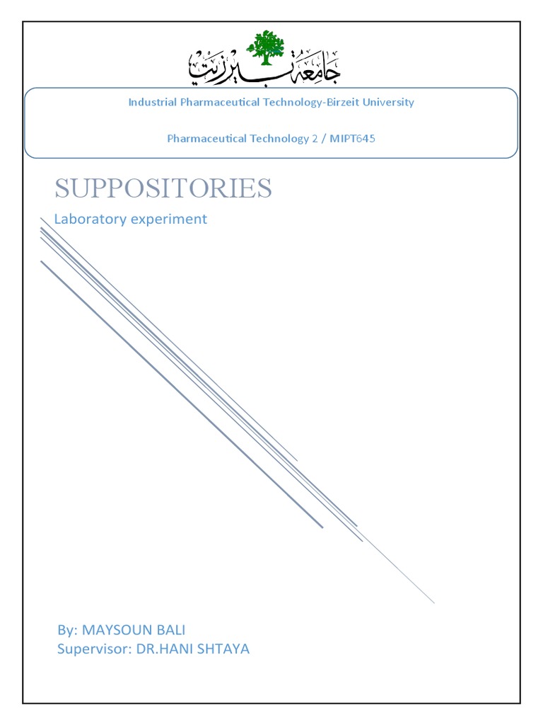 Suppositories Lab Hani | PDF | Polyethylene Glycol | Glycerol