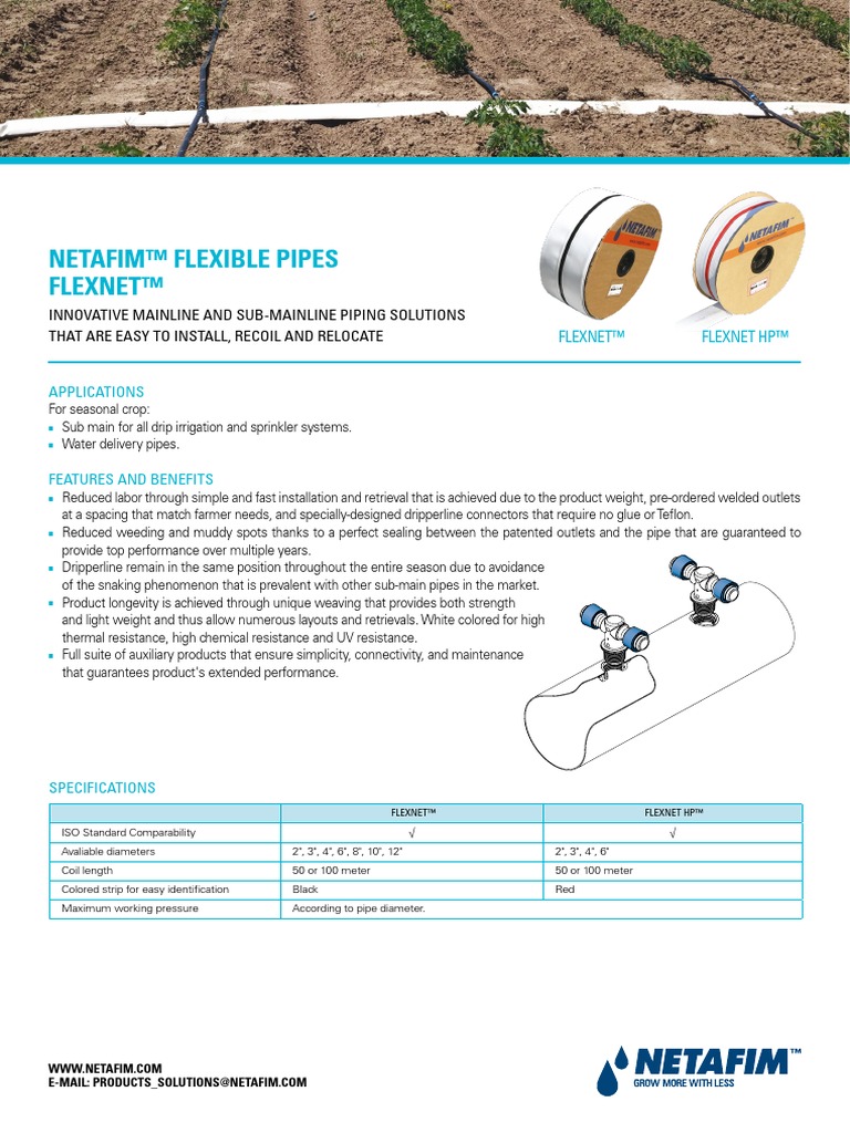 Tuberias Flexibles Flexnet | PDF | Pipe (Fluid Conveyance) | Equipment