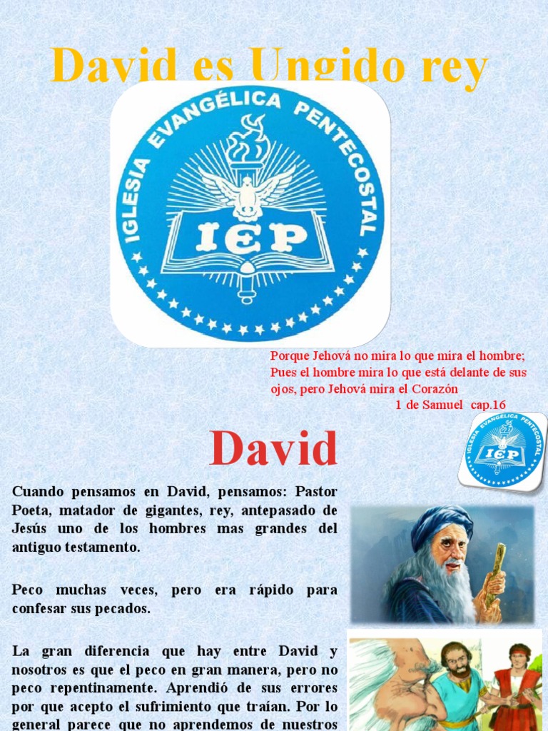 David Es Ungido Rey | PDF | David | La unción