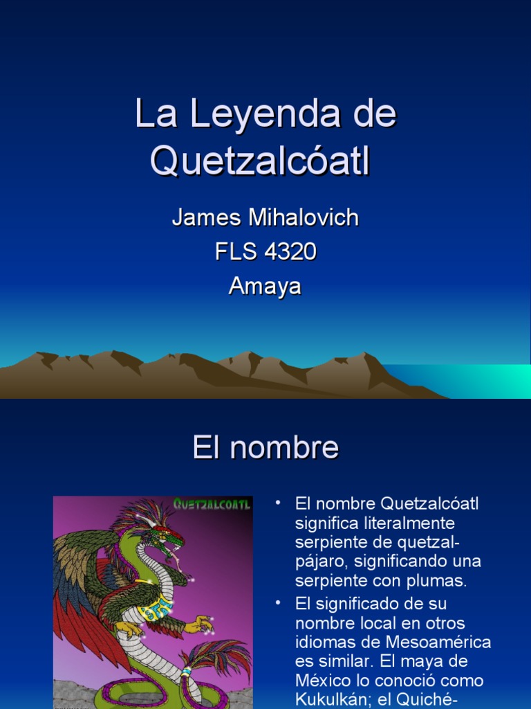 Leyenda Quetzalcoatl 1 | PDF | Mesoamérica | Cultura de las Americas