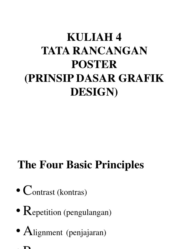 Tata Perancangan Poster | PDF | Letter Case | Text