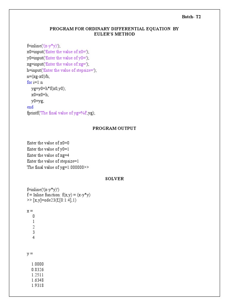 ' (X-Y Y) ' 'Enter The Value of x0 ' 'Enter The Value of Y0 ' 'Enter The Value of XG ' 'Enter ...