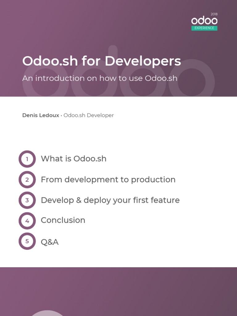 Odoo - SH For Developers | PDF
