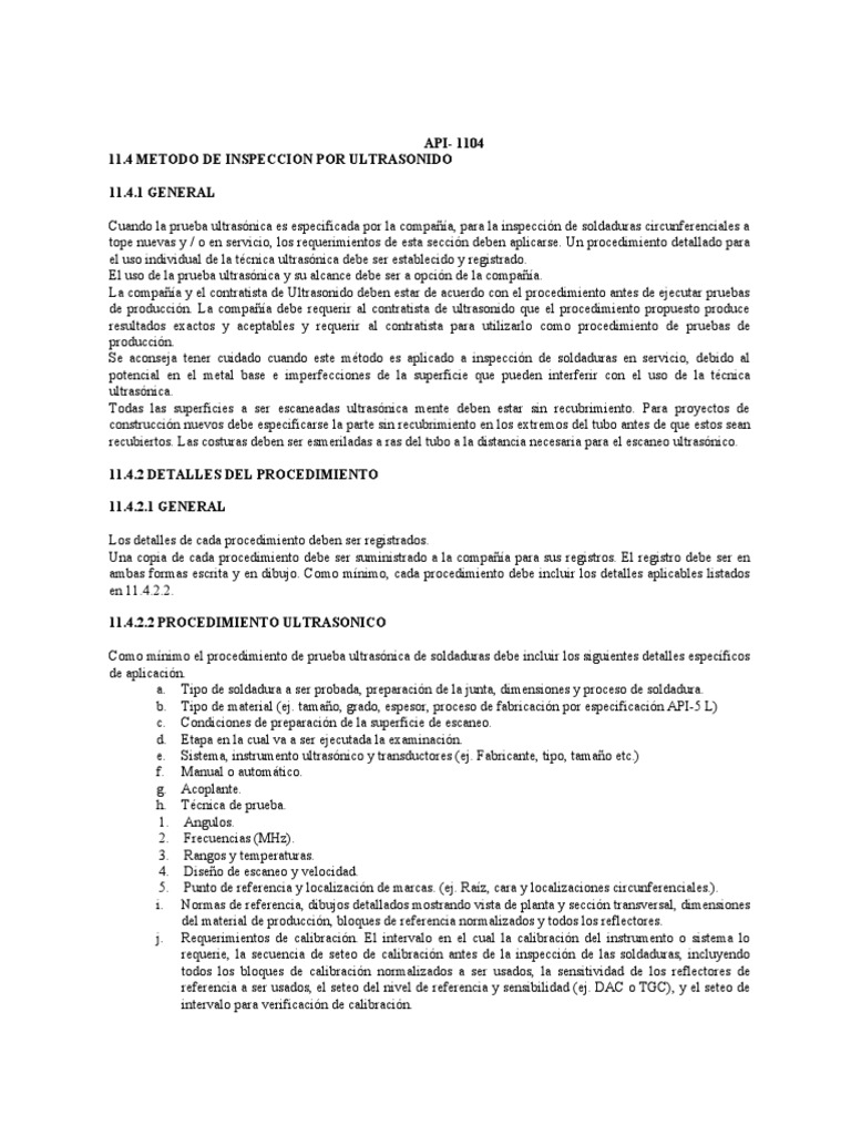 Ut Api 1104 | PDF | Soldadura | Construcción