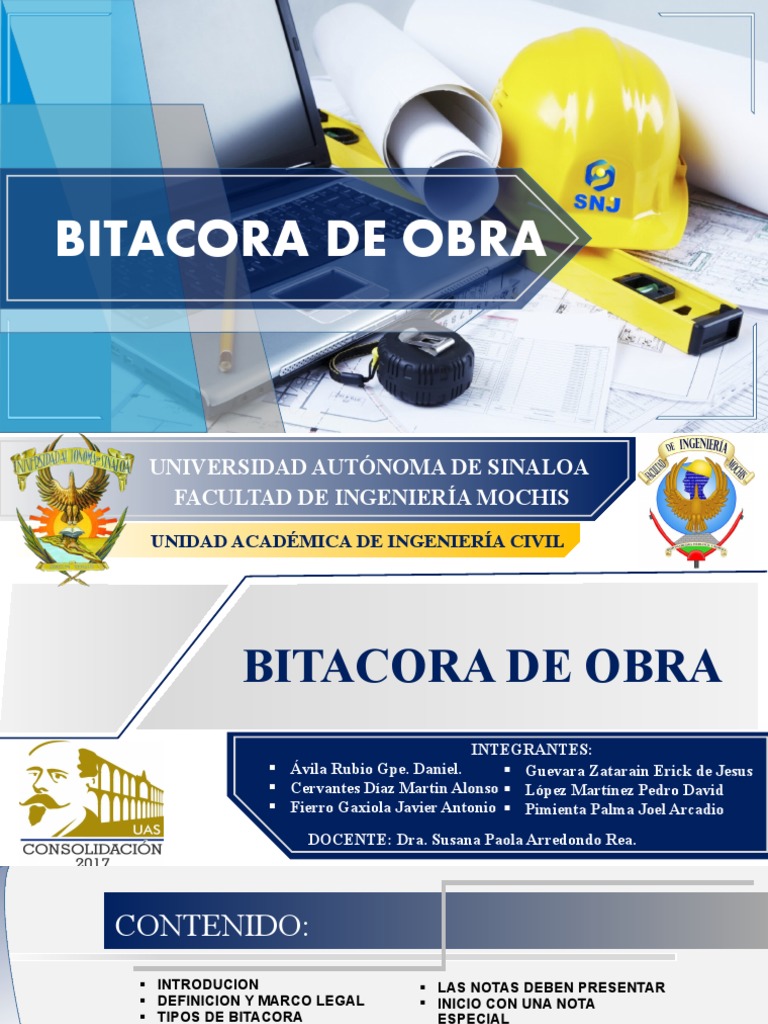 Bitacora de Obra | PDF | Ingeniero civil | Blog