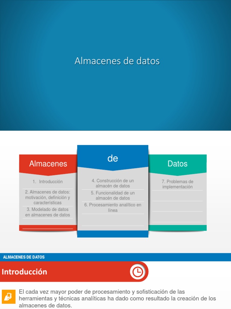 Almacenes de Datos | PDF | Almacén de datos | Bases de datos