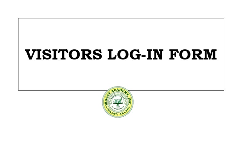 Visitors Log | PDF