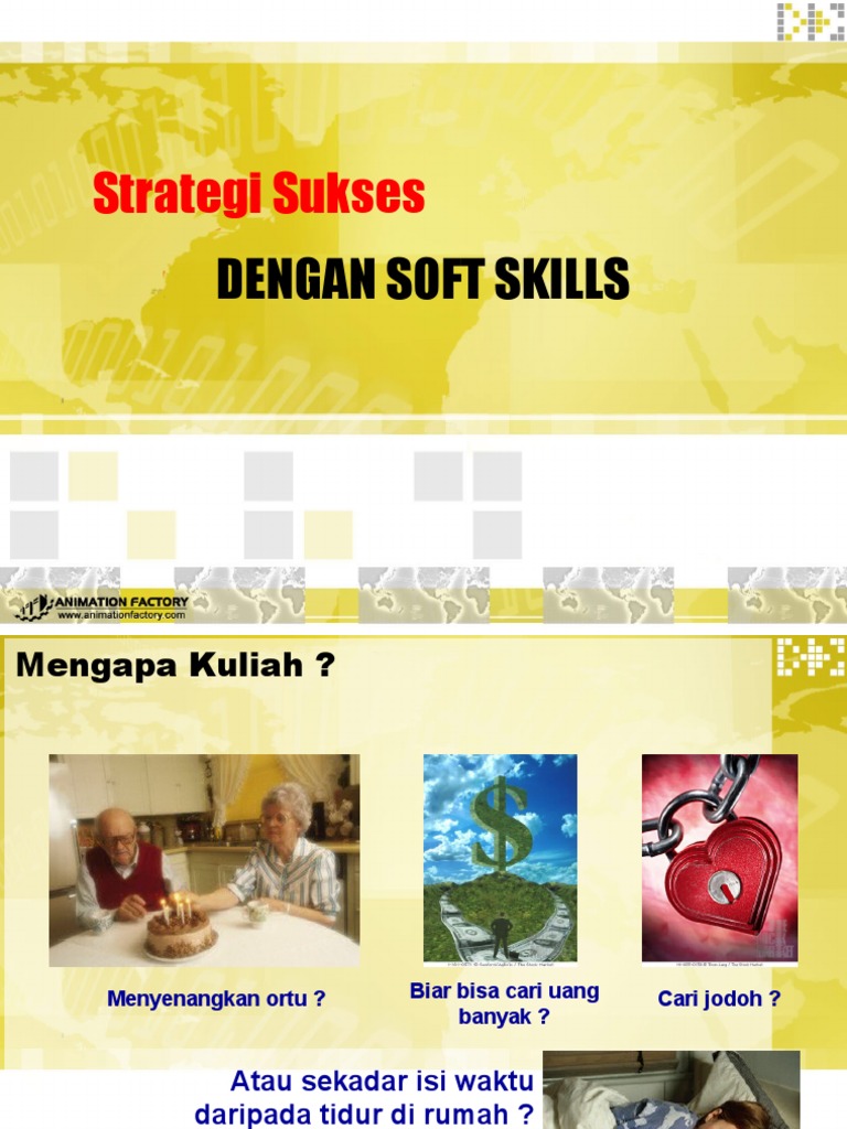 Presentasi Sukses Kuliah Di Utm Dengan Soft Skills | PDF