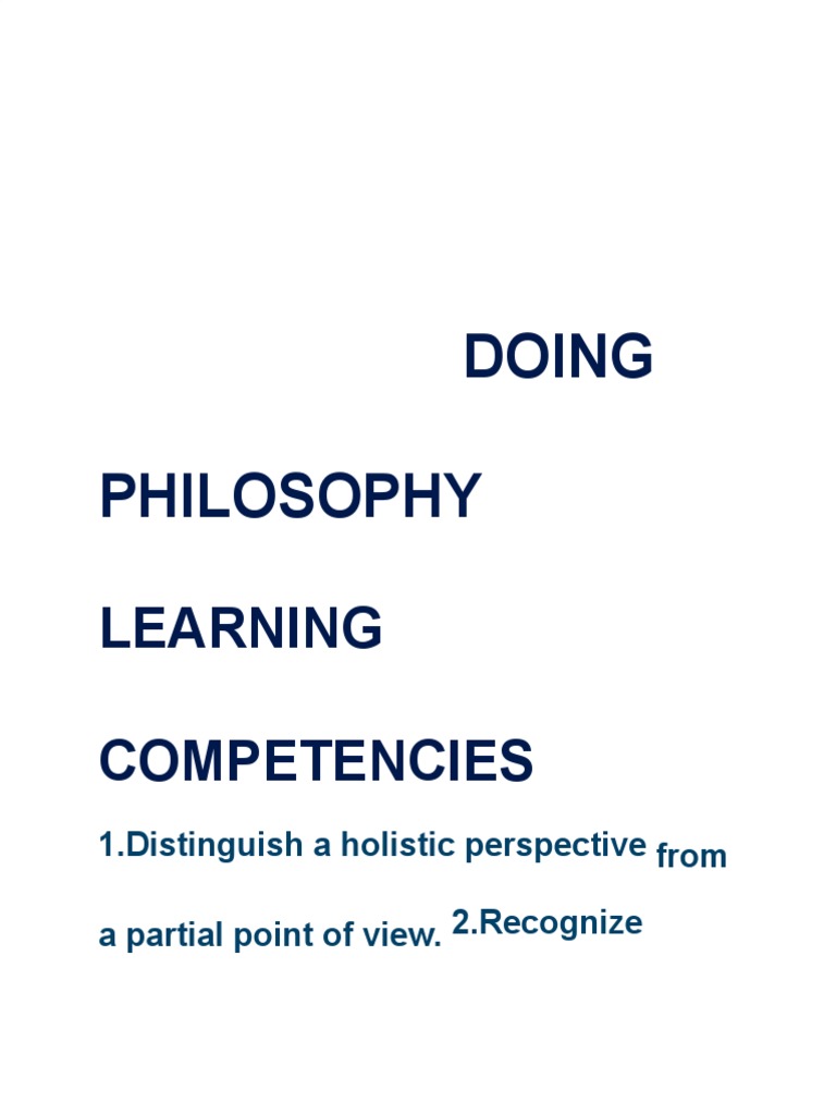 Lesson 1 Doing Philosophy PDF | PDF | Wisdom | Idea