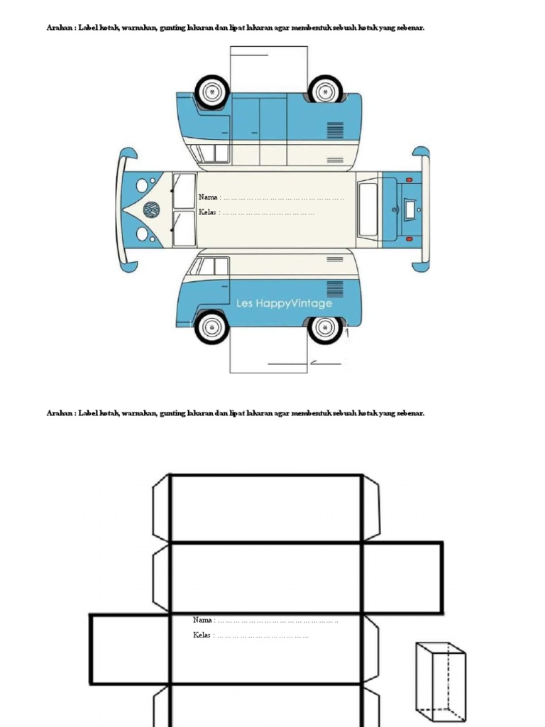 Membuat Kotak dari Lakaran | PDF