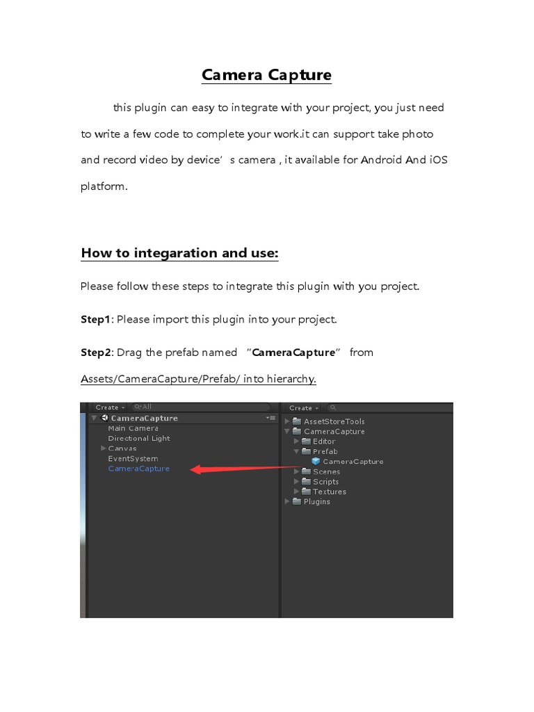 Camera Capture: How To Integaration and Use | PDF | Computer File ...