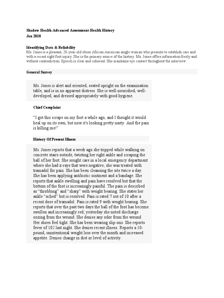 Docxshadow Health History | PDF | Allergy | Sexually Transmitted Infection