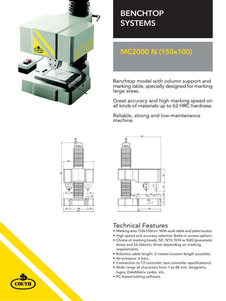 Versatile Benchtop Marking System MC2000 N (150x100) and Advanced ...