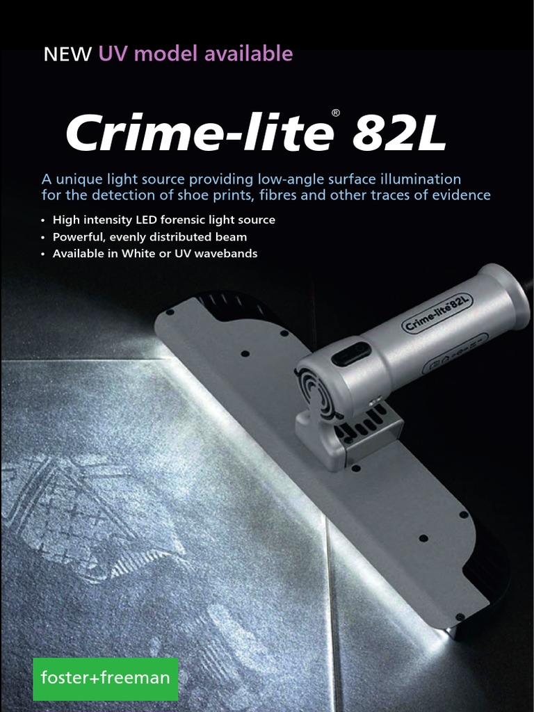 Crime-Lite 82L: UV Model Available | PDF | Ultraviolet | Forensic Science