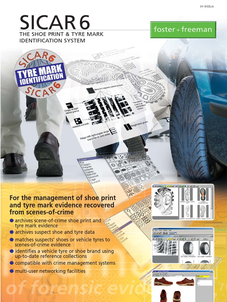 Sicar 6: The Shoe Print & Tyre Mark Identification System | PDF | Tire ...