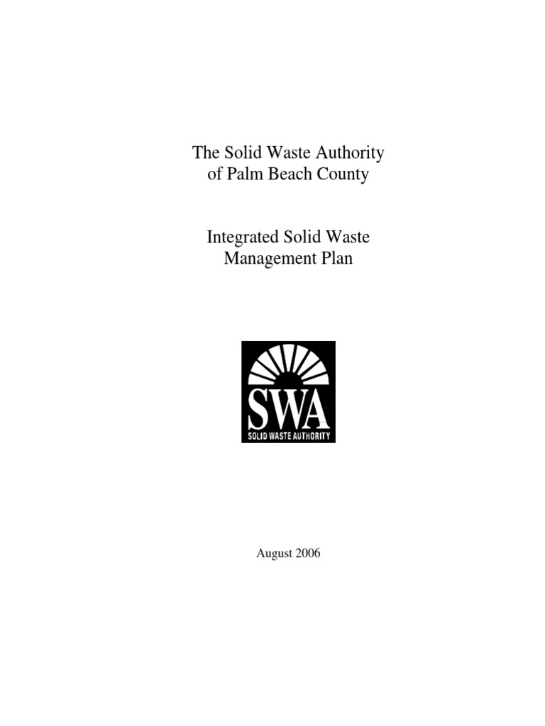 Integrated Solid Waste Management Plan - 201501161644423716 | PDF ...