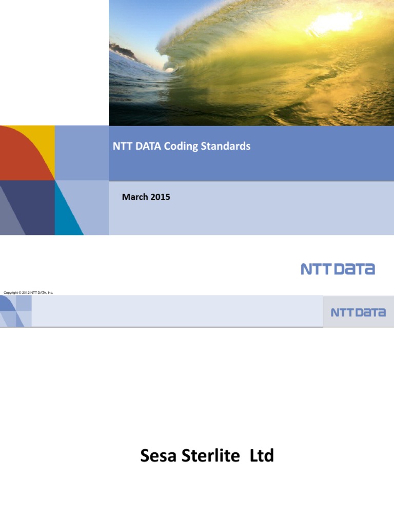 NTT DATA Coding Standards: March 2015 | PDF | Parameter (Computer ... NTT DATA Coding Standards: March 2015 | PDF | Parameter (Computer ...