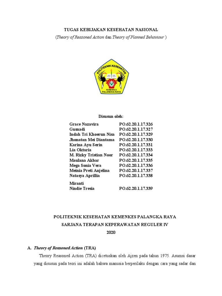 Kelompok 2 TRA Dan TPB | PDF