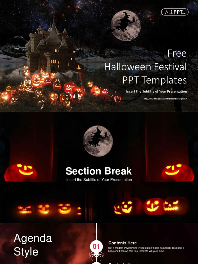 Free Halloween PPT Templates | PDF | Microsoft Power Point | Page Layout