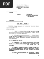 Sample - Complaint in Intervention | PDF | Injunction | Deed