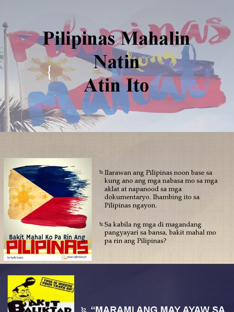 Pilipinas Mahalin Natin, Atin Ito | PDF