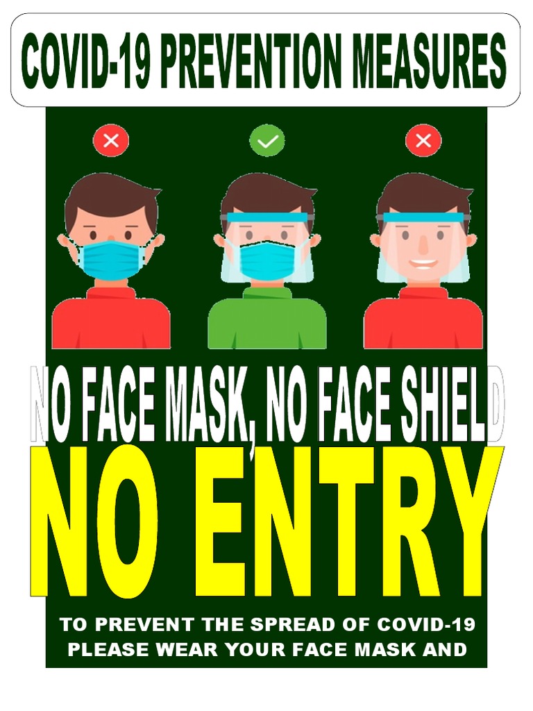 No Face Shield Sign | PDF