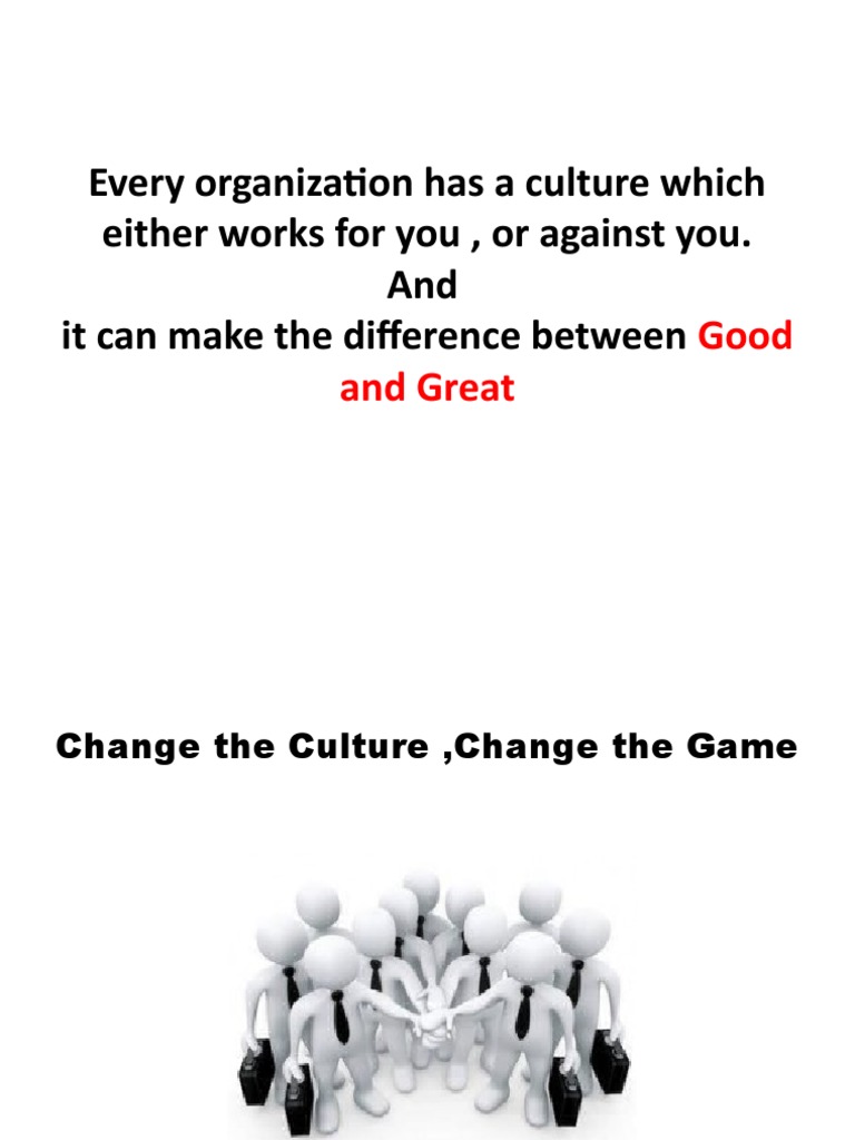 Transforming Organizational Culture | PDF