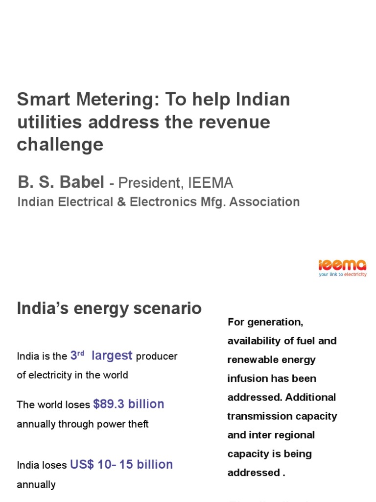 Smart Metering - IEEMA | PDF | Smart Grid | Electrical Grid