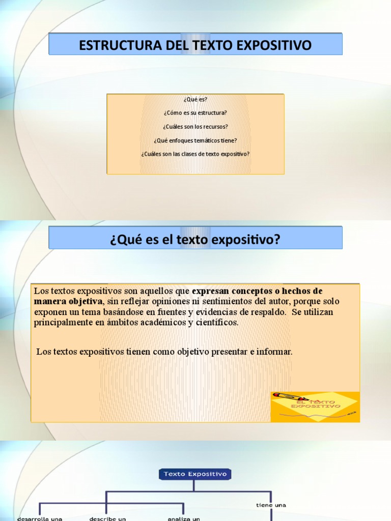 Estructura Del Texto Expositivo | PDF | Fonógrafo | Idiomas