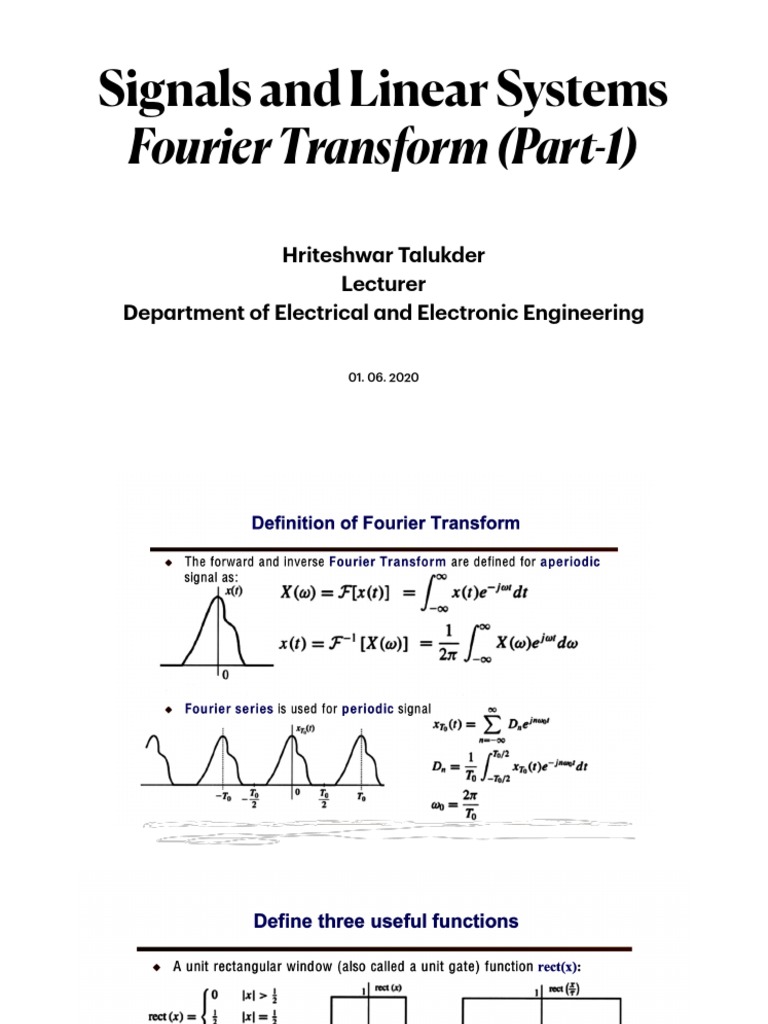 Fourier Transform | PDF