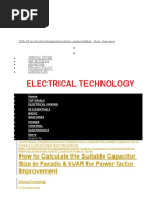 Capacitor Bank Calculation Example | PDF | Capacitor | Metrology