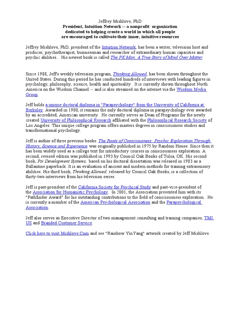 The PK Man: A True Story of Mind Over Matter | PDF | Science