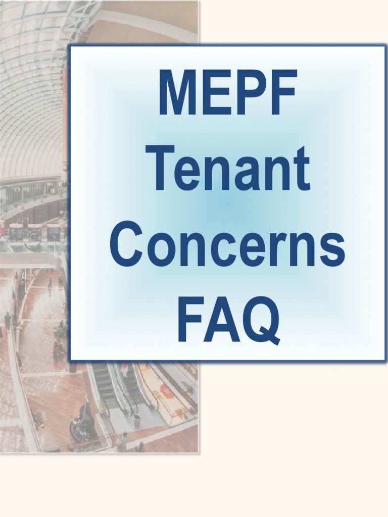 MEPF Tenant Concerns FAQ Manual | Download Free PDF | Fire Sprinkler ...
