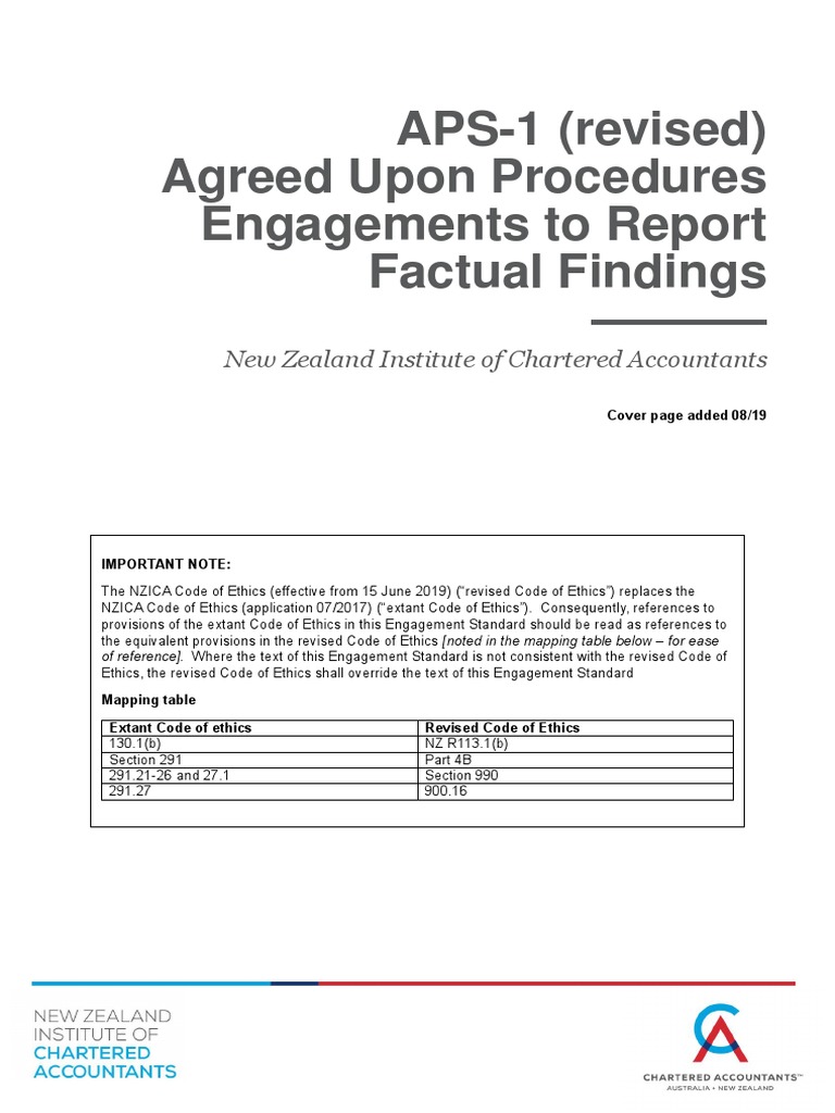 APS1 Revised Standard Final PDF | PDF | Audit | Risk